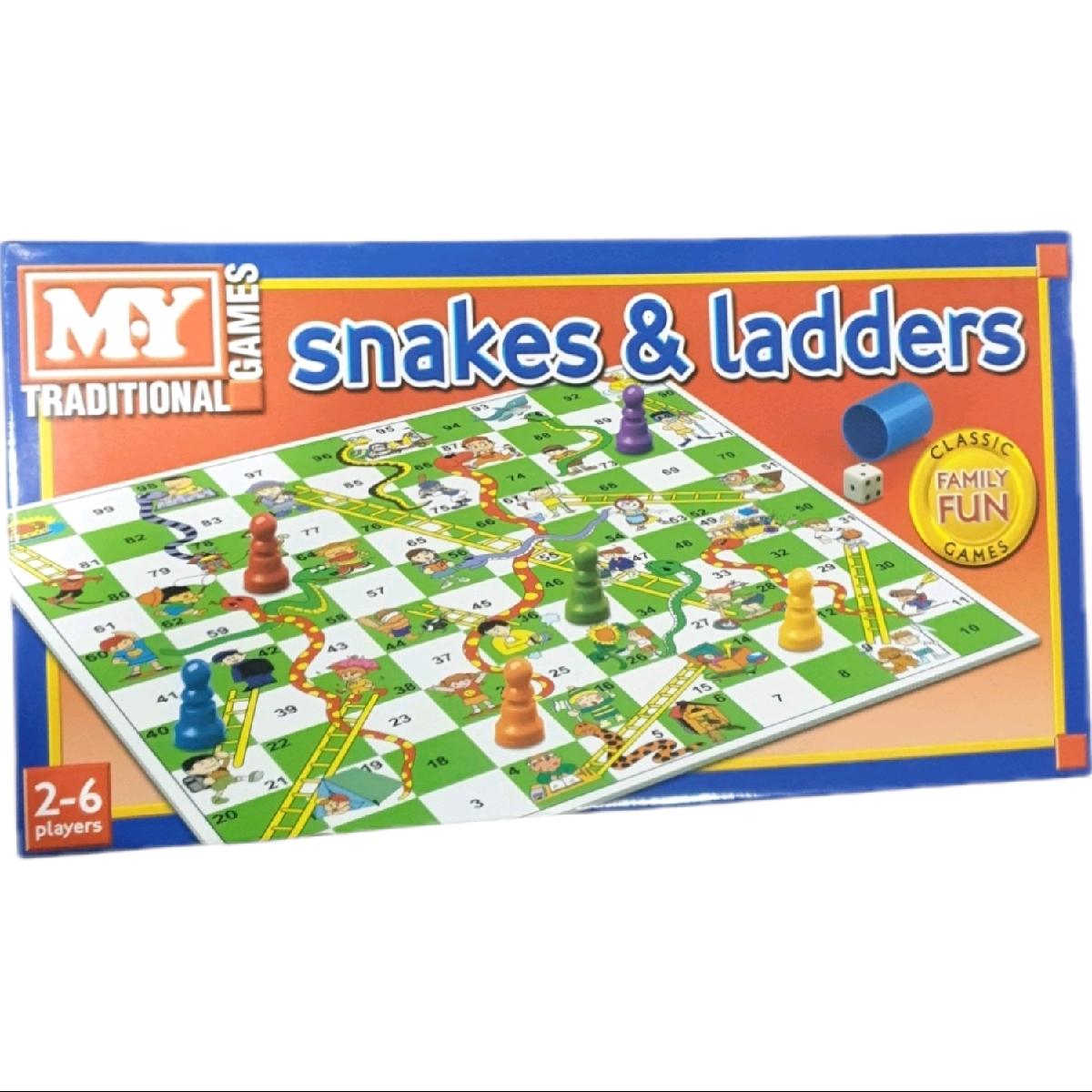 Snakes & Ladders Traditional Board Game – Toy World